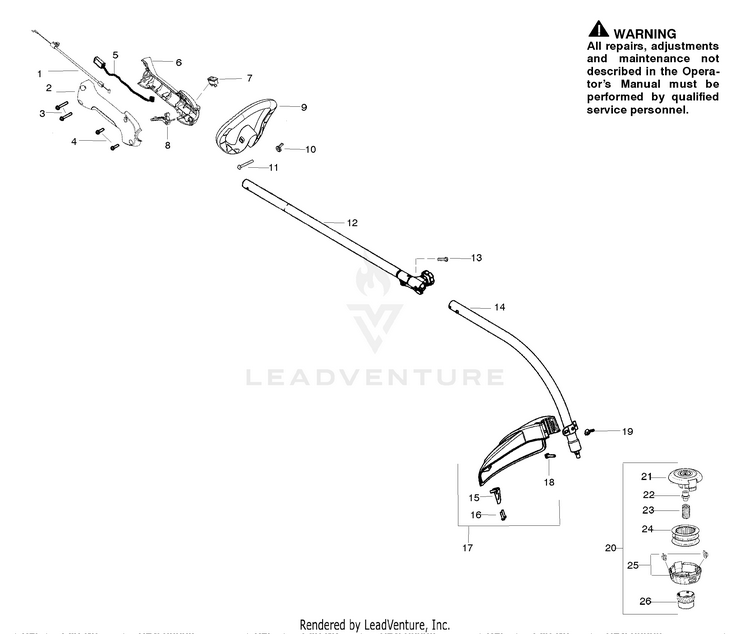 Poulan Pro PP25E Gas Trimmer | Partswarehouse