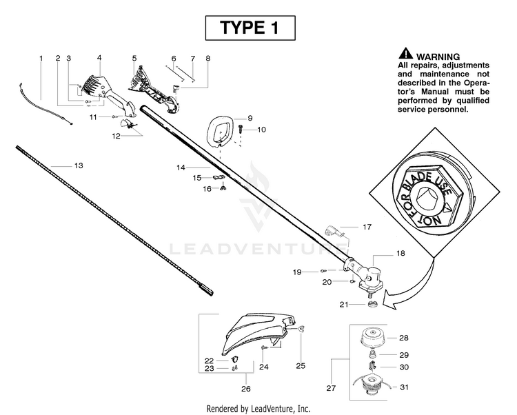 Poulan Pro SM132 LE Gas Trimmer Type 1 | Partswarehouse
