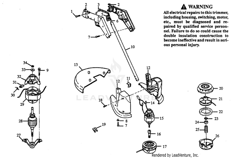 Poulan Paramount PT90C-00 Electric Trimmer | Partswarehouse