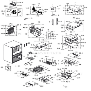 RF22KREDBSR Interactive Exploded View