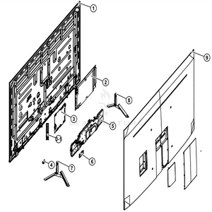UN65MU8000FXZA Interactive Exploded View
