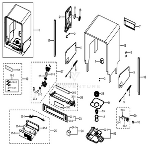 DW80M9960UG Interactive Exploded View