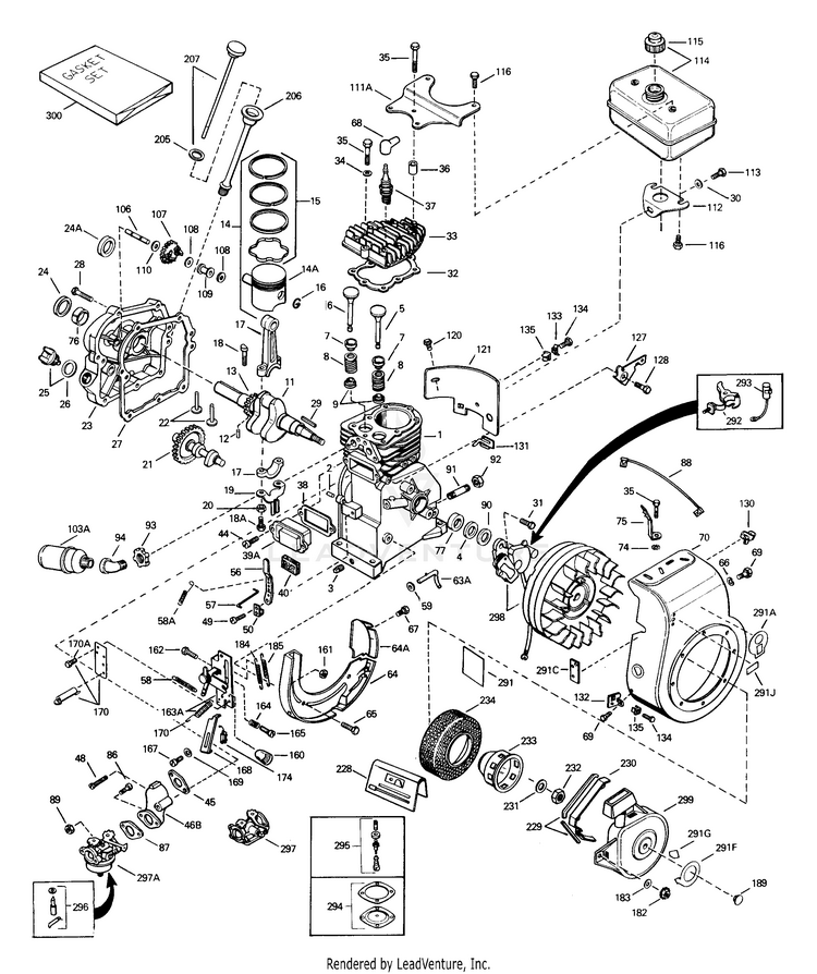 Tecumseh Carburetor Parts Lookup