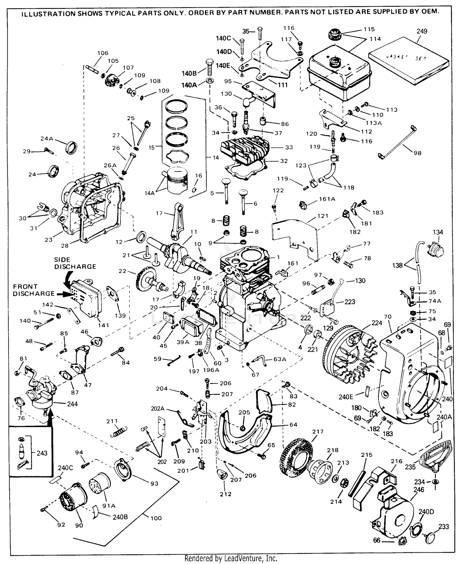 Tecumseh Carburetor Parts Lookup