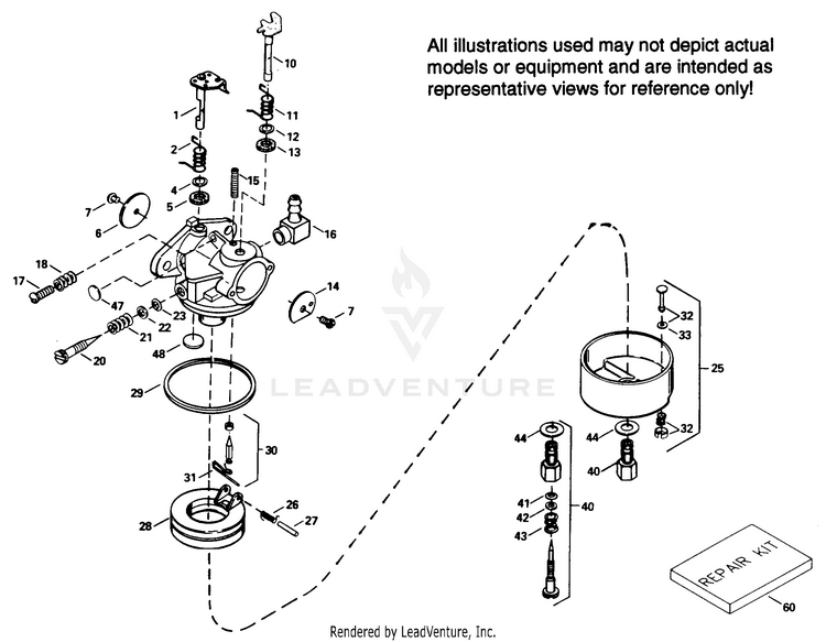 Tecumseh Carburetor Parts Lookup