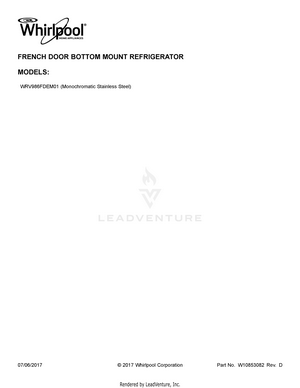 WRV986FDEM01 Interactive Exploded View