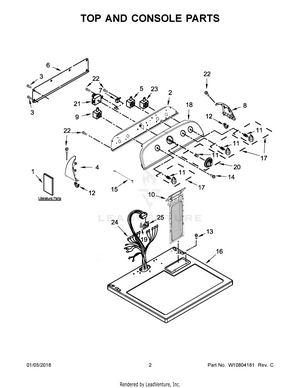 WED49STBW1 Interactive Exploded View
