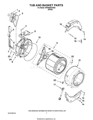 WFW9050XW00 Interactive Exploded View