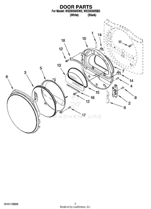 WED8300SW2 Interactive Exploded View