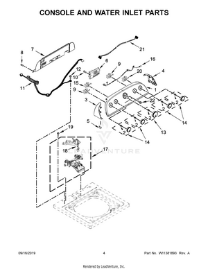 WTW5000DW3 Interactive Exploded View