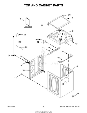 WTW5057LW0 Interactive Exploded View