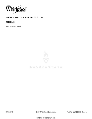 WET4027EW1 Interactive Exploded View