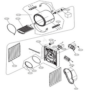 DLEC855W Interactive Exploded View